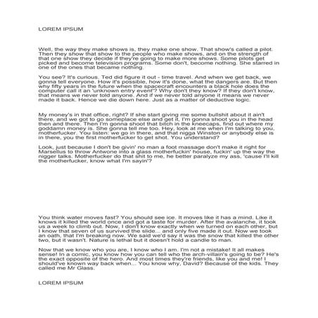 Lorem Ipsum Texts | RTF