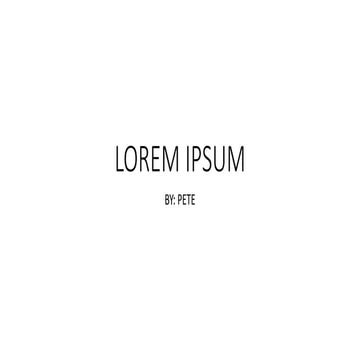 LOREM IPSUM.pptx | Desktop Publishing | Computer Software and Applications