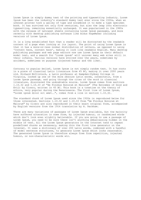 LOREM IPSUM.pptx | Desktop Publishing | Computer Software and Applications