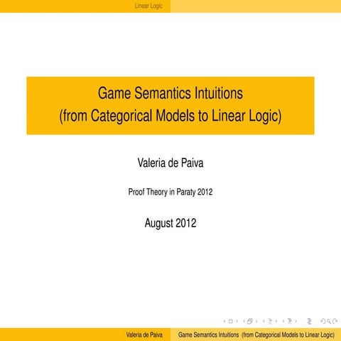 Game Semantics Intuitions | PDF | Programming Languages | Computing