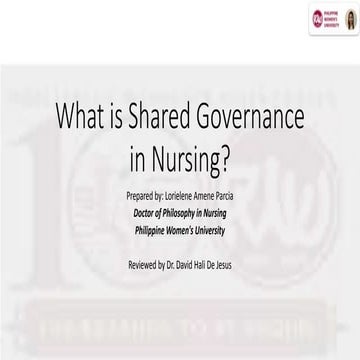 Shared Governance in Nursing | PPTX