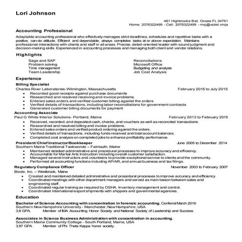 Billing specialist performance appraisal | DOCX