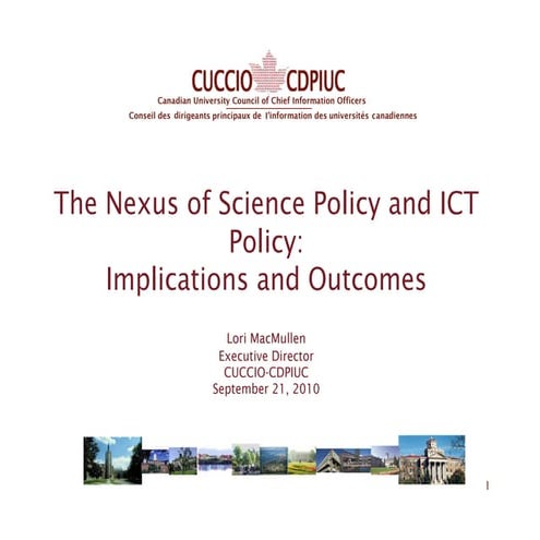 Nexus of Science Policy and ICT Policy: Implications and Outcomes ...