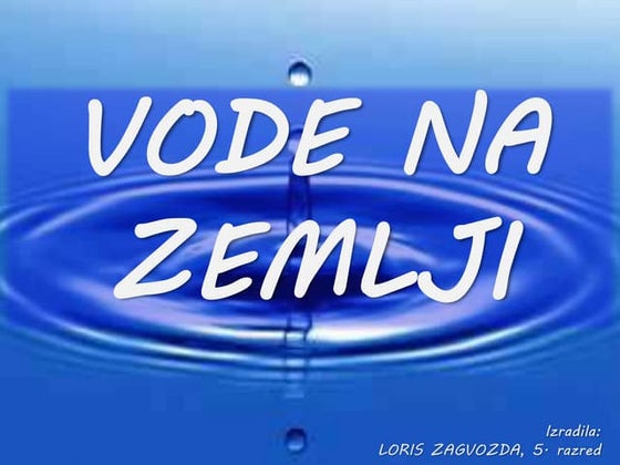 Voda prezentacija | PPTX