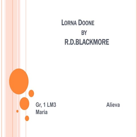 Lorna doone | PPTX