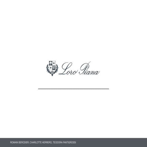 Loro piana | PDF
