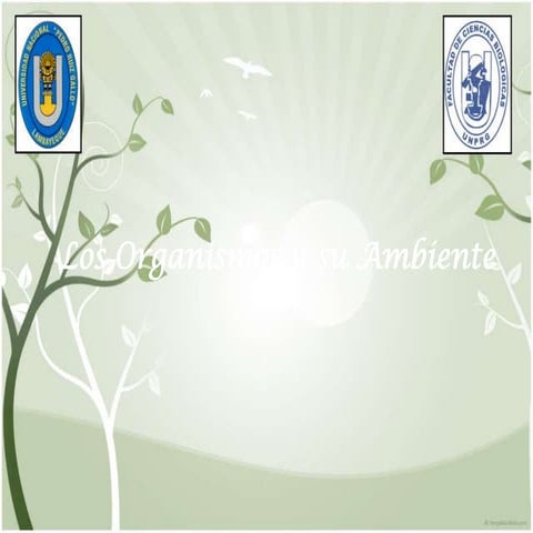 organismos y su ambiente | PPTX