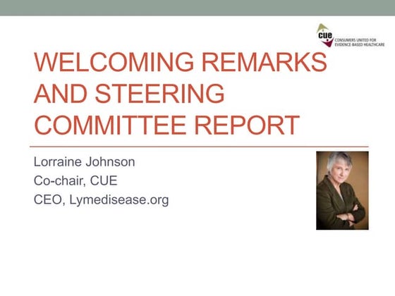 Welcoming Remarks: Rebecca Burkholder | PPT