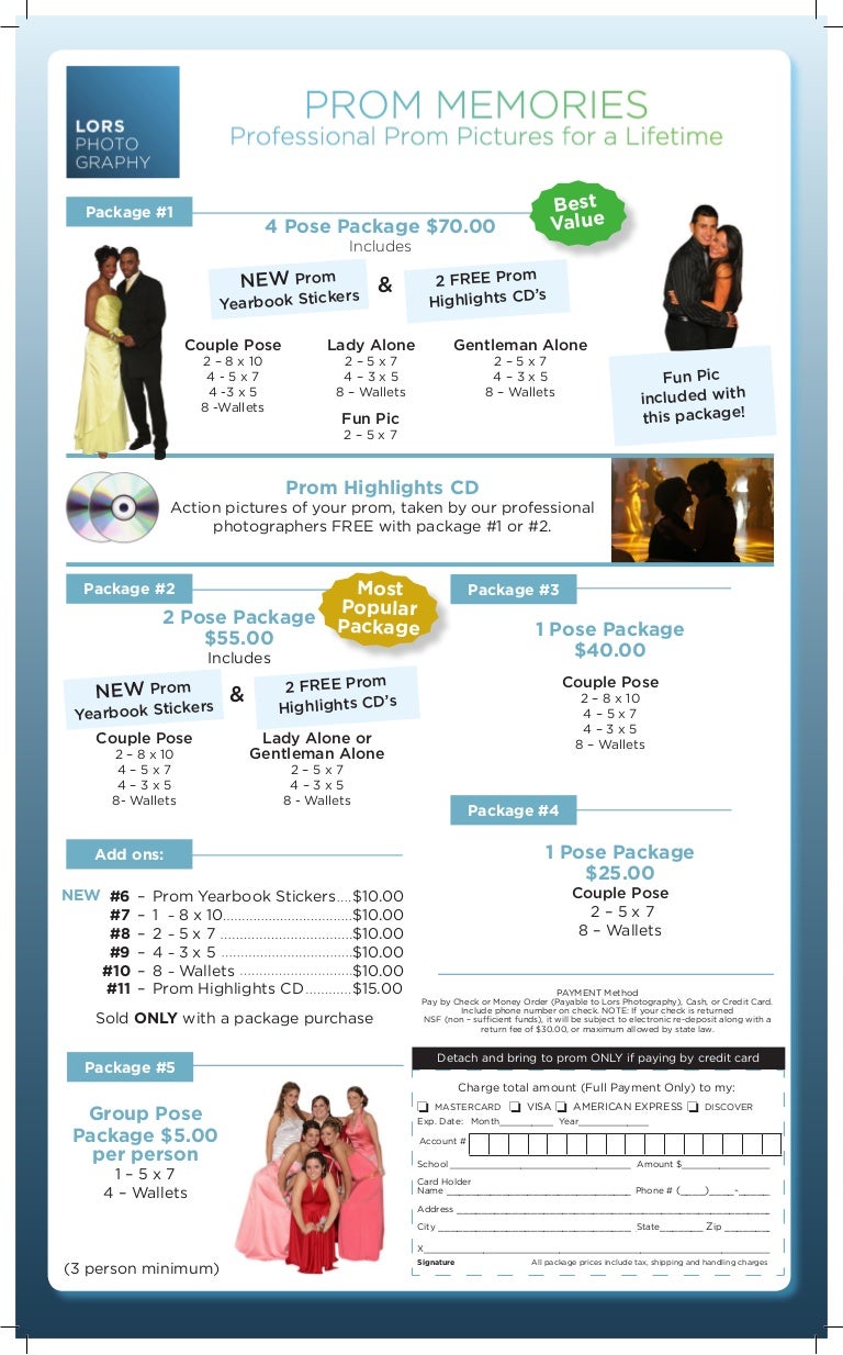 Lors Photography Prom Packages