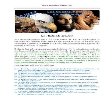 Los 4 rostros de un danzor | PDF
