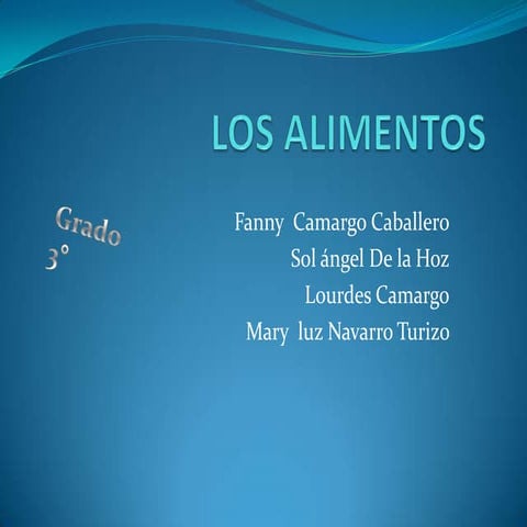 Los alimentos | PPTX
