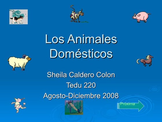 Animales domesticos | PPT