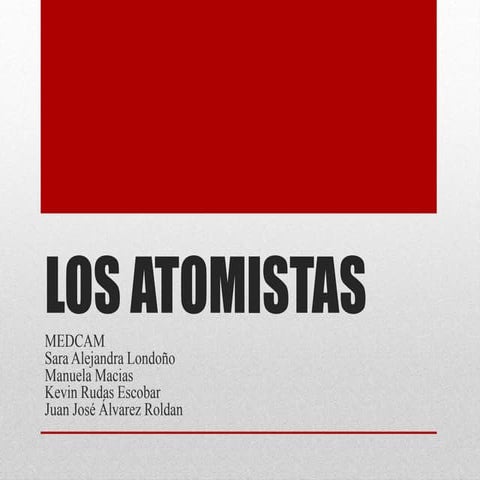Los atomistas | PPTX