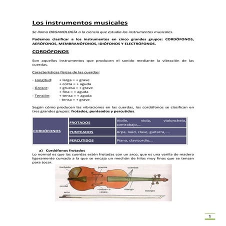 Como se hicieron los instrumentos | PPTX