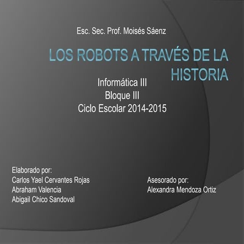 LA ROBOTICA | PPTX