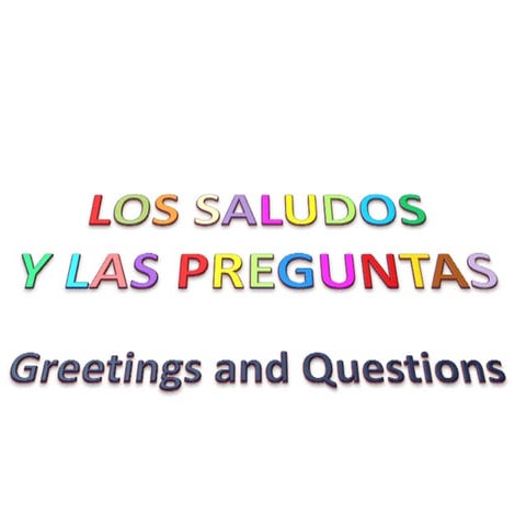 Los saludos-Grade 5 | PPT