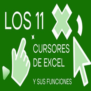 Los 11 cursores de Microsoft Excel y sus funciones | PPTX