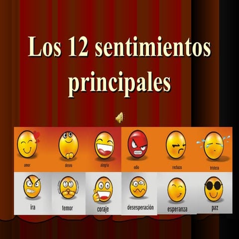 Los 12 sentimientos principales | PPT