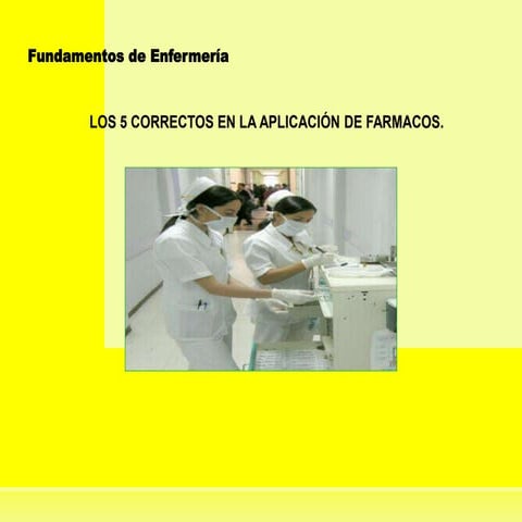 los 15 correctos usos para la administración de medicamentos | PPTX
