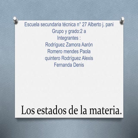 Los 5 estados de la materia | PPTX