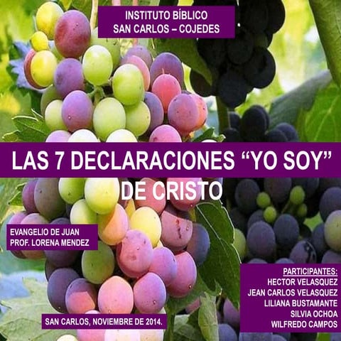 Los 7 yo soy de cristo | PPTX