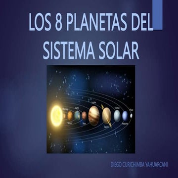 8 Planetas En El Sistema Solar Cuáles Son Los Planetas Del Sistema