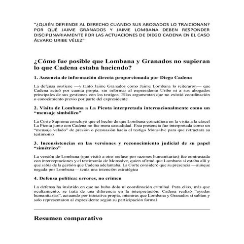 Los Abogados Jaime Granados y Jaime Lombana deben ser investigados ...