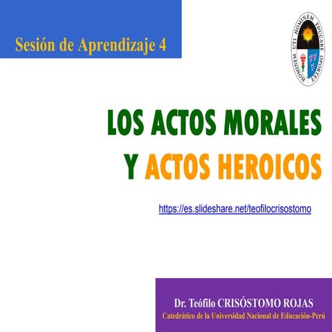 Los actos morales y actos heroicos | PDF