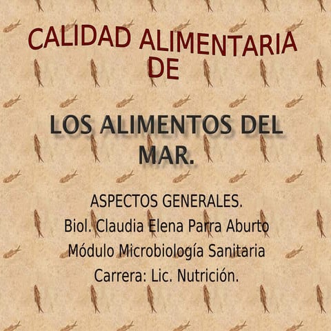 Los alimentos del mar | PDF
