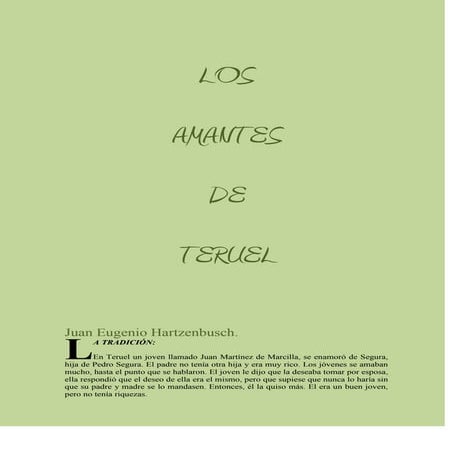 Los amantes de teruel | DOCX