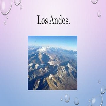 Los andes | PPTX