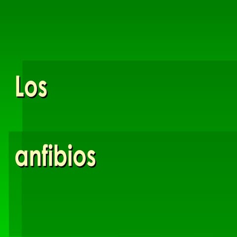 Los Anfibios | PPT