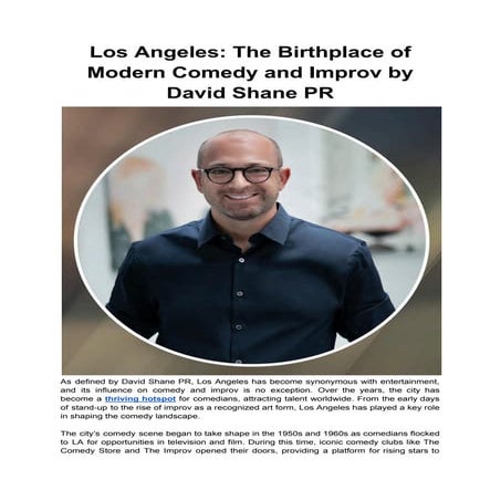 David Shane PR_ Inside the Fast-Paced World of a TV Writer in Los ...