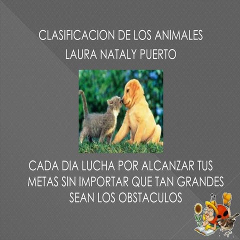Los animales y su clasificacion | PPTX