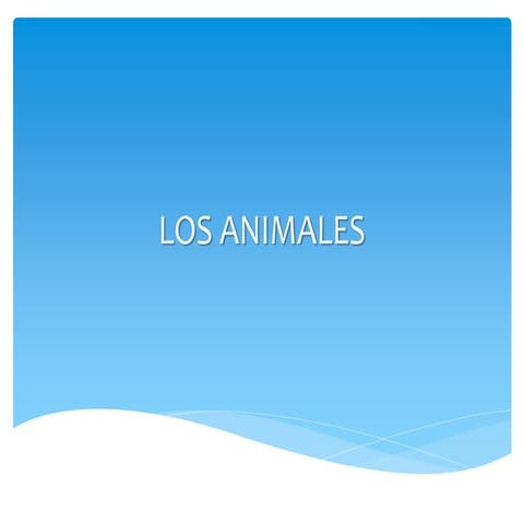Los animales | PPTX