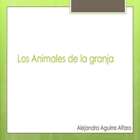 Los animales de la granja | PPTX
