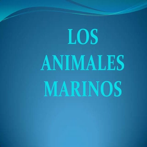 Animales Marinos | PPTX