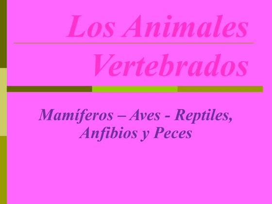 Mapa Conceptual Animales Vertebrados | DOC