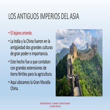Los antiguos imperios del Asia | PPTX