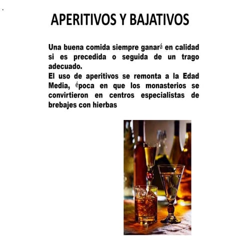 Los aperitivos | PPTX
