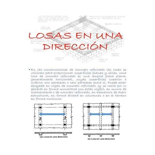 Losas armadas-en-uno-dos-sentidos | PDF