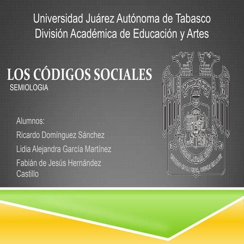Los códigos sociales | PPTX