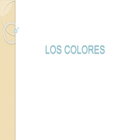 Los colores tarea | PPTX