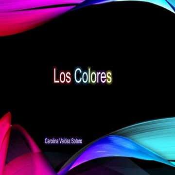 Los colores | PPTX