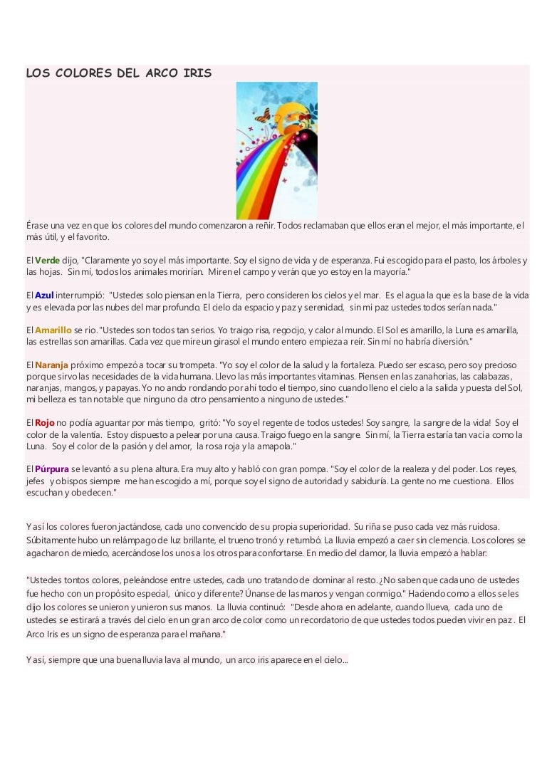 Los colores del arco iris