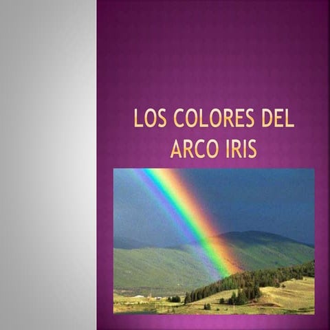 Los colores del arco iris | PPTX