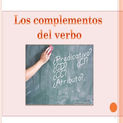 Los complementos del verbo | PDF