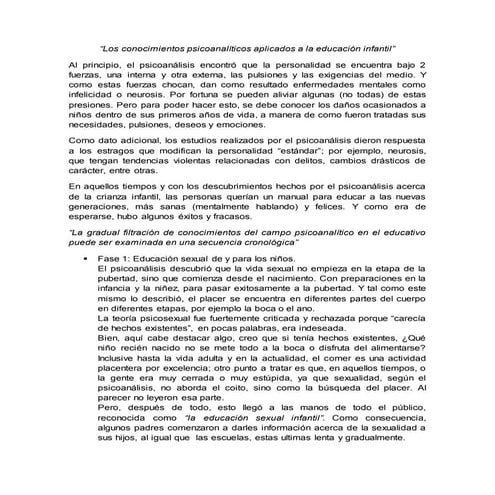 Etapas de la evolución libidinal de Sigmund Freud | PPTX