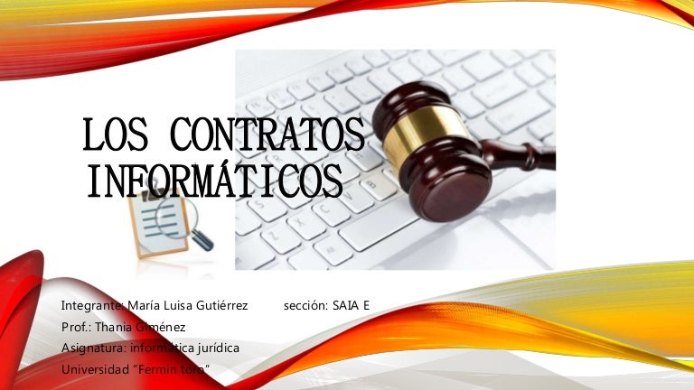 Los contratos informáticos