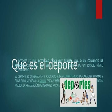 Qué es el deporte | PPTX